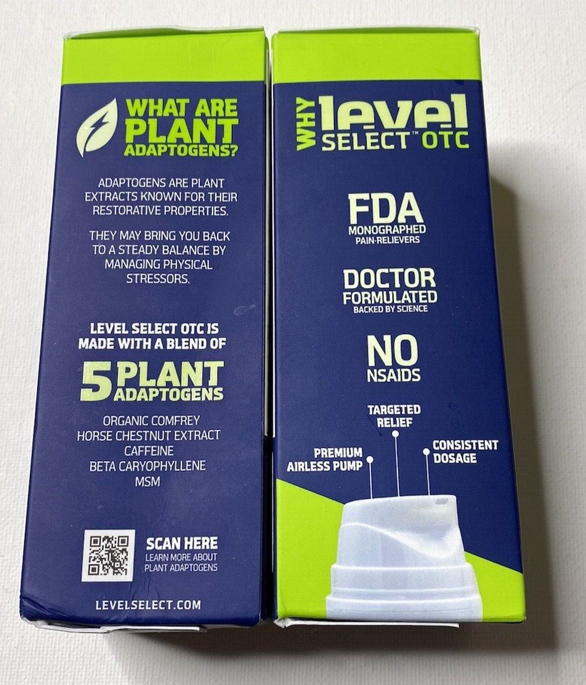 Level Select OTC Sports Therapy Cream, 3.4 oz Plant Base, EXTRA ...
