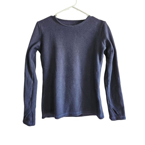 Chill Chasers by Cuddl Duds Womens Sz S Fleece With Stretch Shirt Navy ...