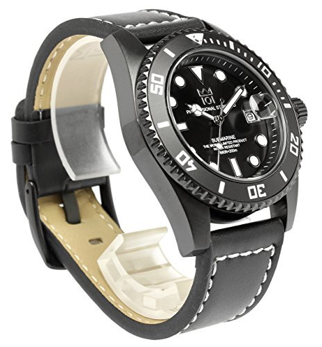 [HYAKUICHI 101] Divers 20 ATM Watch Date Reverse Rotating Bezel Men's ...