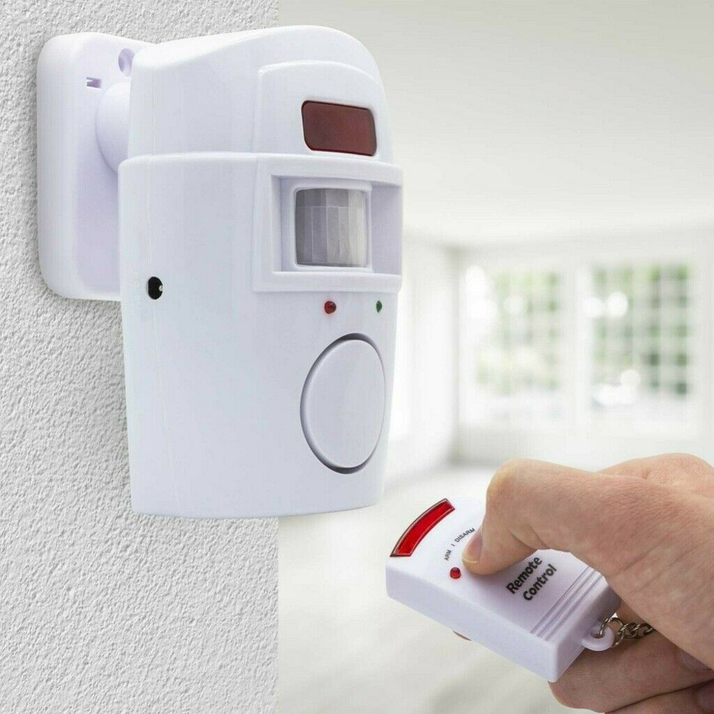 Wireless Home Security PIR Motion Sensor Alarm Remote Door Window LED ...
