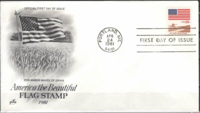 US Scott #1890, "American the Beautiful" First Day Cover, Art Craft ...