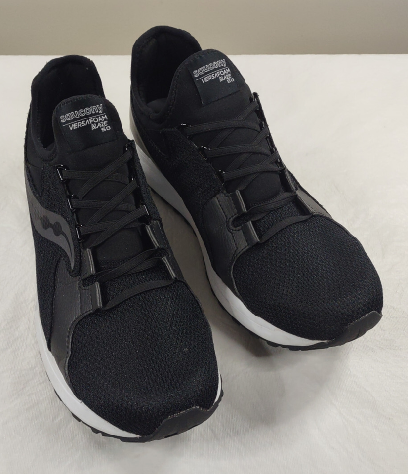 Saucony Versafoam Blaze SG Shoes Mens 12.5 US Black White Athletic Slip ...
