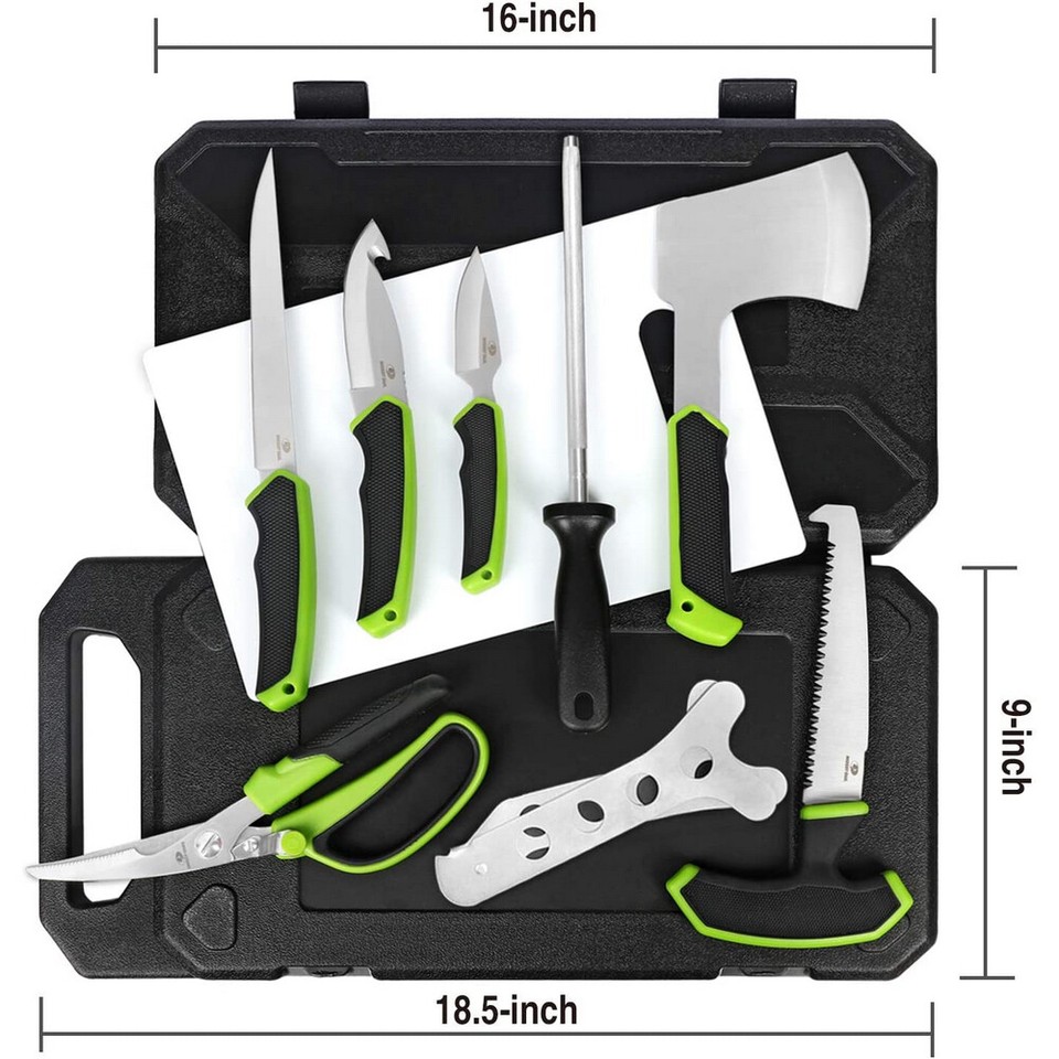 Mossy Oak 10 PIECE Hunting Field Dressing Kit w/Storage Case Alloy ...