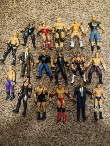 Mattel Jakks Wrestling Action Figure Lot Of Wrestlers WWE WWF 17 ...