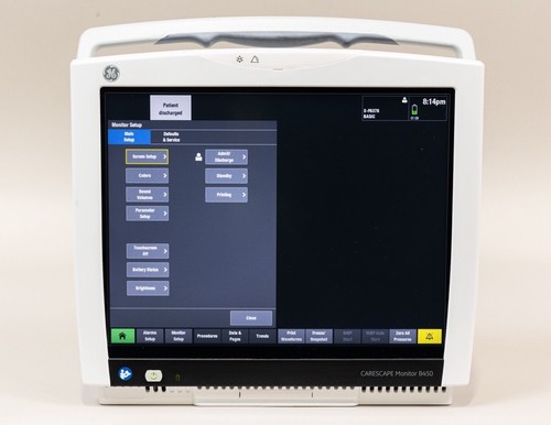 GE Carescape B450 B450-01 Touch Screen Patient Monitor - Software: 4ECP ...