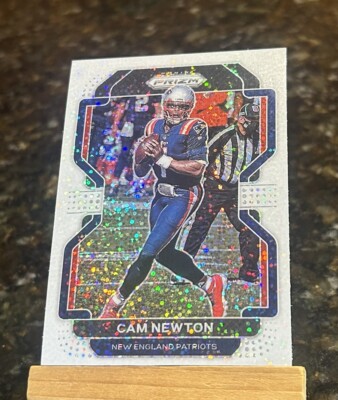 2021 Panini Prizm Cam Newton White Sparkle SSP #96 Patriots | eBay