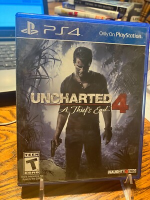 Uncharted 4: A Thief's End (PlayStation 4 PS4) CASE AND ORIGINAL INSERT ...