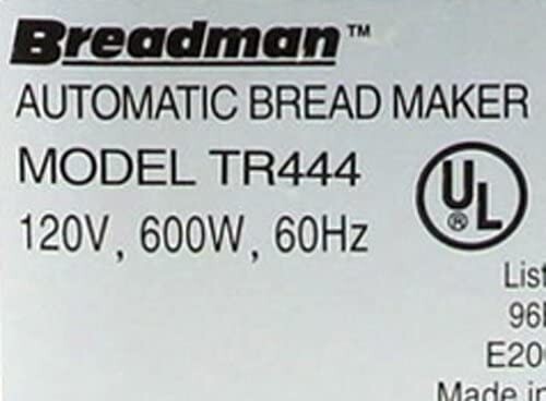 Docking Station with Bearing for Breadman Bread Maker Models TR333 ...