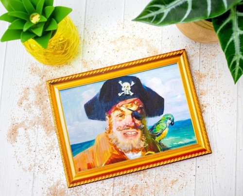 Spongebob Squarepants Painty The Pirate Patchy Painting Wall Art ...