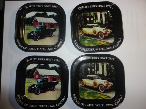 4 Vintage GENERAL TIRE Ash tray , Tip Tray | eBay