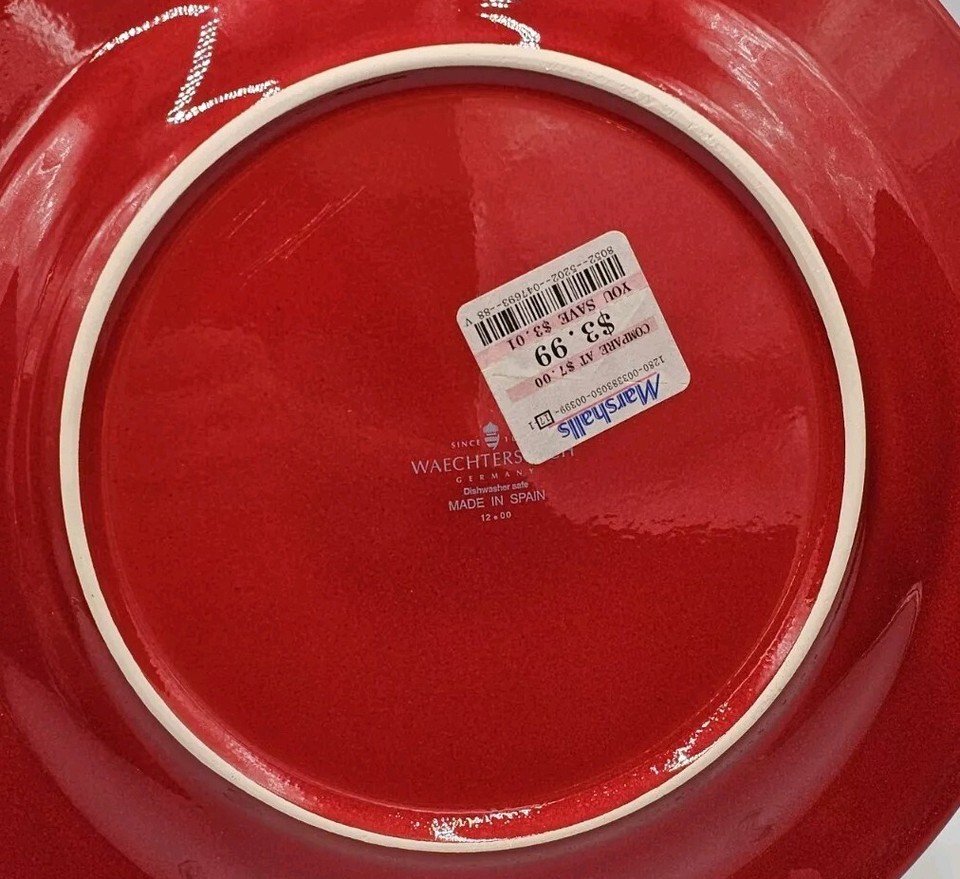 Waechtersbach LIFESTYLE/FUN FACTORY RED Dinner Plate(s) UNUSED | eBay