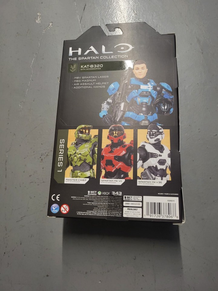 Halo, The Spartan Collection, KAT-B320, Blue Action Figure, NIB | eBay