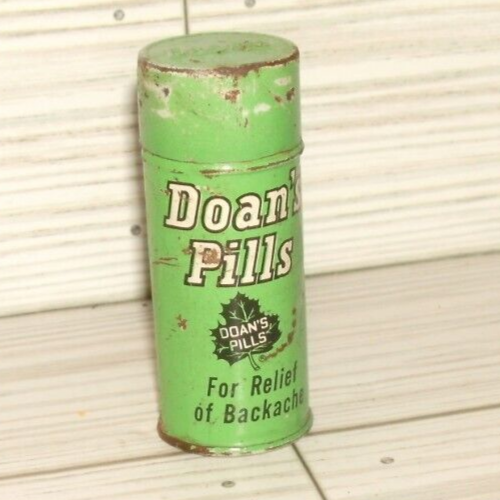 Vintage ~ Doan`s Pills For Relief Of Backache Round Collector`s 2 Piece ...