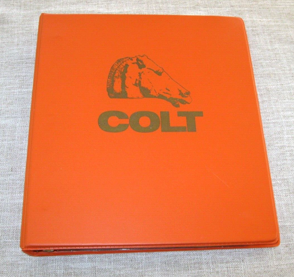 Colt Studio Orange Vinal Three Ring Binder | eBay