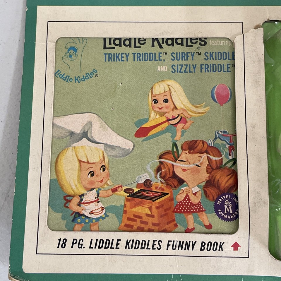 Vintage 1966 Mattel Liddle Kiddles New On Card Sizzly Friddle 3513 Box ...