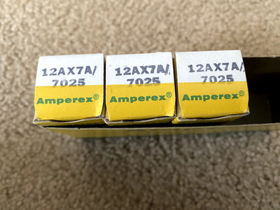 Vintage Amperex 12AX7 7025 Tube NOS | eBay