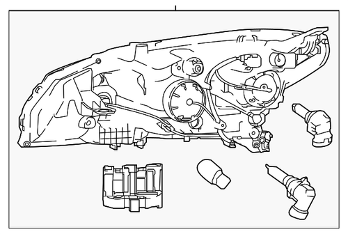 Genuine Nissan Headlamp Assembly 26010-5SA0A | eBay