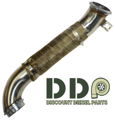DDP 3" Turbo Pipe W Wrap For 2004.5-2010 Chevy GMC 6.6L LLY LBZ LMM ...
