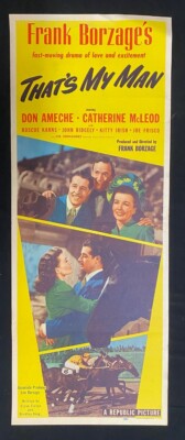 That's My Man Original Insert Movie Poster Don Ameche | eBay