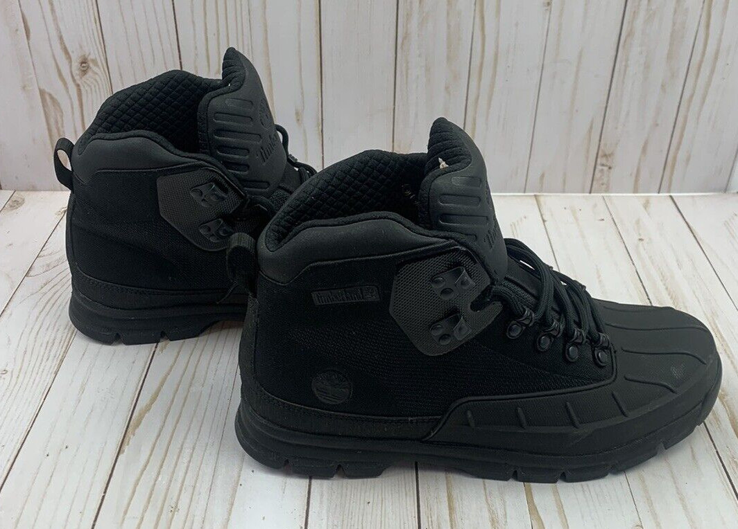 Timberland Euro Hiker Shell-Toe Jacquard Boot Black M… - Gem