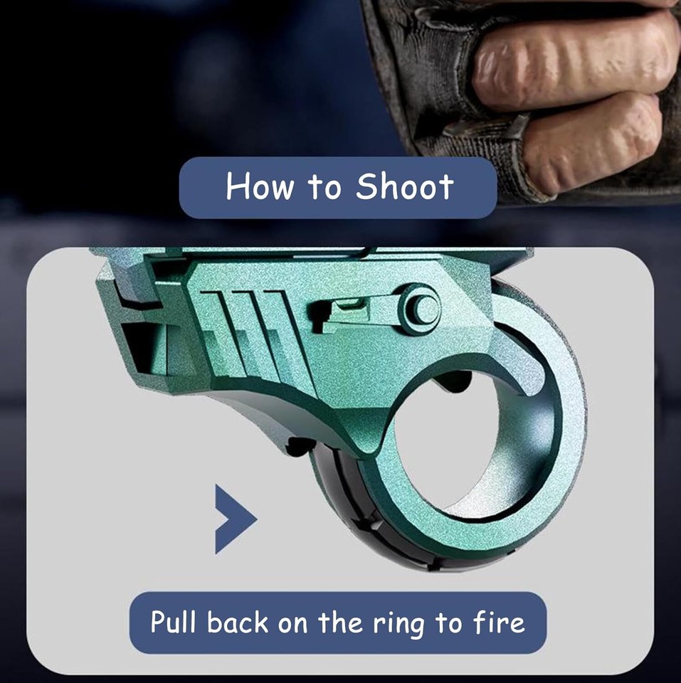 Alloy Gun Fidget Ring EDC Fidget Spinner Metal Hand Spinner Adult ...