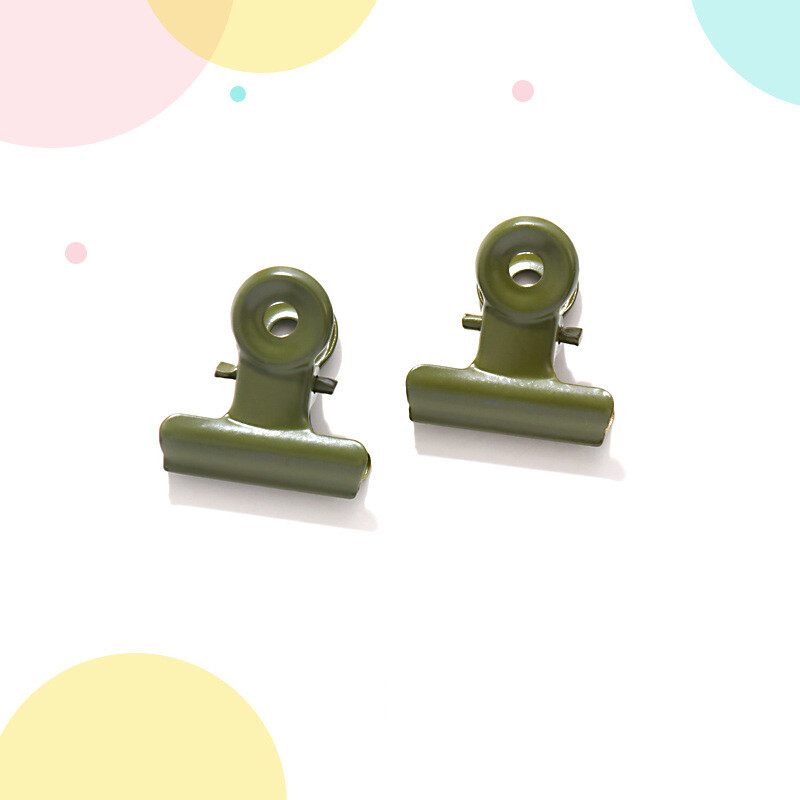 22mm Metal Grips Bulldog Clips Letter Binder Paper Clamp Holder Office ...
