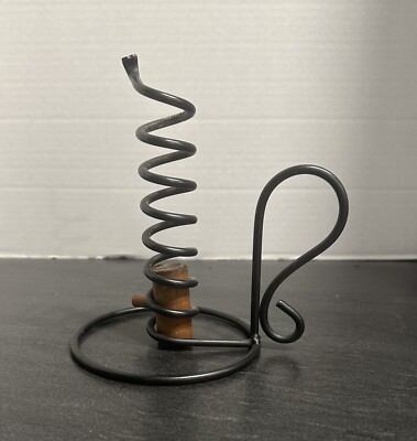 Vintage Style Spiral Coil Coating Chamber Candle Stick Holder | eBay