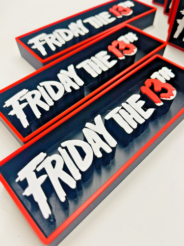 Lot of 10 Friday the 13th 3D Wall Signs Horror Decor 6" Fan Art Display ...