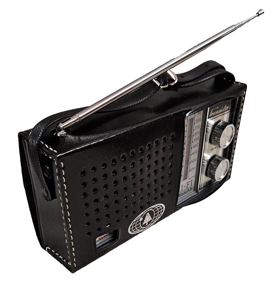 1968 VTG Wendell West Hi-Fi Deluxe 8 Transistor Radio CR-7A Portable AM ...