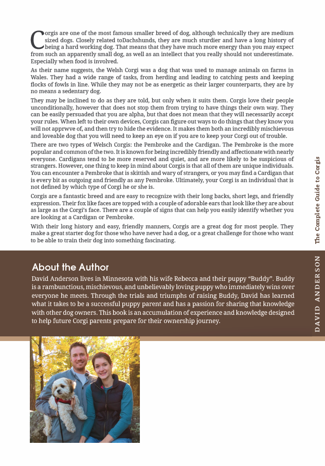 Corgi Book: The Complete Guide to Corgis: 2018 - Pembroke and Cardigan ...