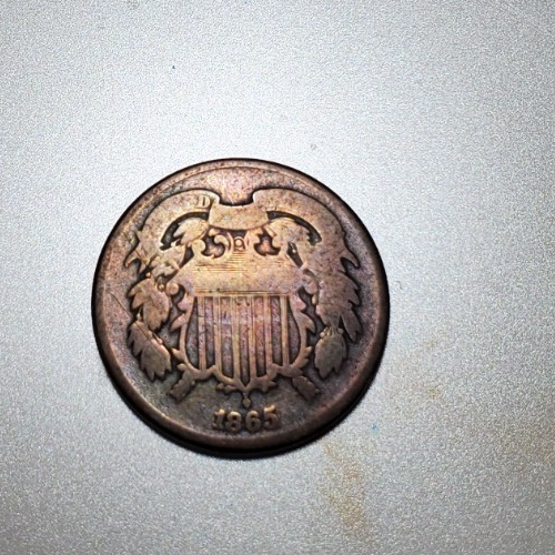 1865 Two Cent Coin Civil War Era US Copper 2 Cent Coin | eBay