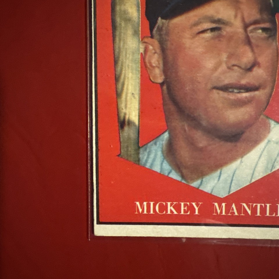 1961 Topps #475 Mickey Mantle MVP Baseball Card HOF / Nice Condition ...