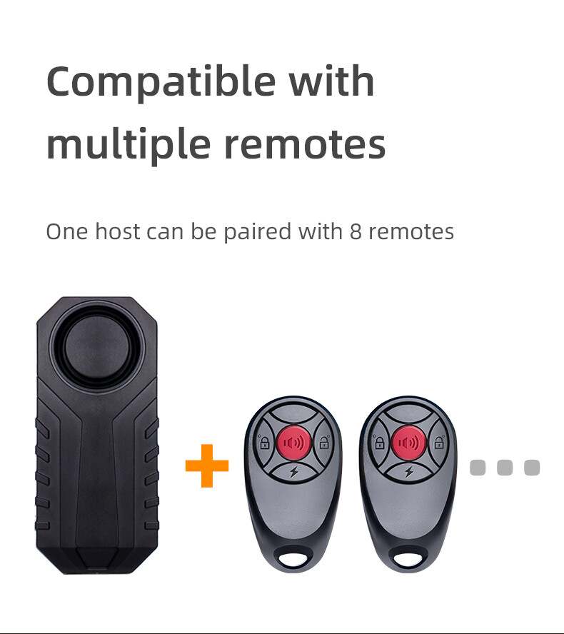 Bike Alarm, Wireless, Anti-Theft, Motorcycle, Vibration Motion Detector ...