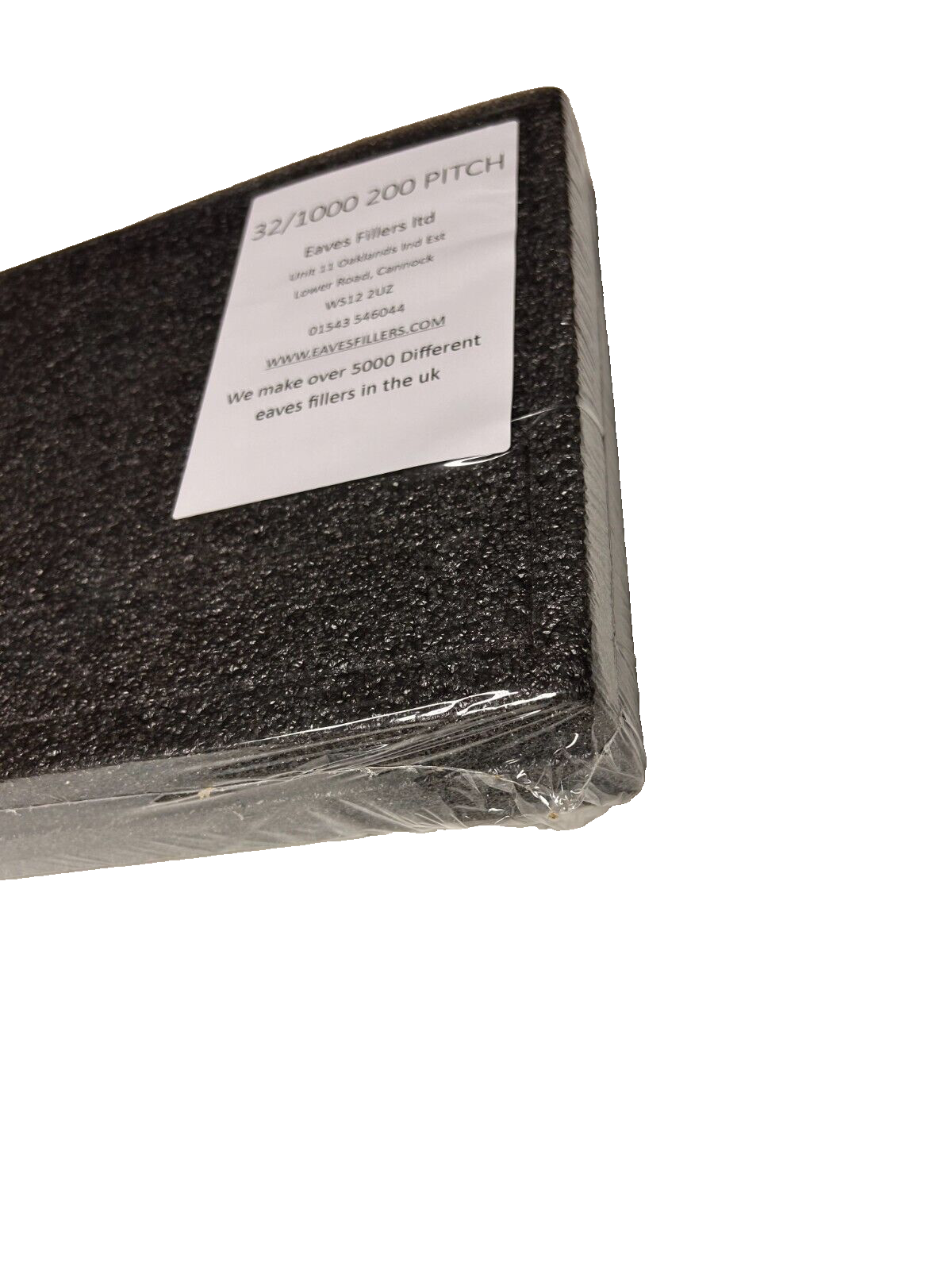 32/1000 200 Pitch Box Profile Foam Eaves Fillers Infills Roofing Sheets ...