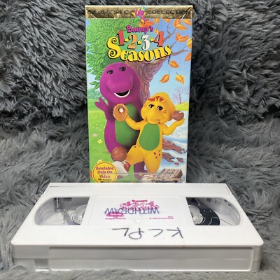 Barney's 1-2-3-4 Seasons VHS 1996 Classic Collection Cartoon Tape Movie ...