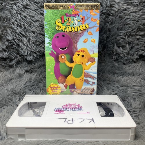 Barney's 1-2-3-4 Seasons VHS 1996 Classic Collection Cartoon Tape Movie ...