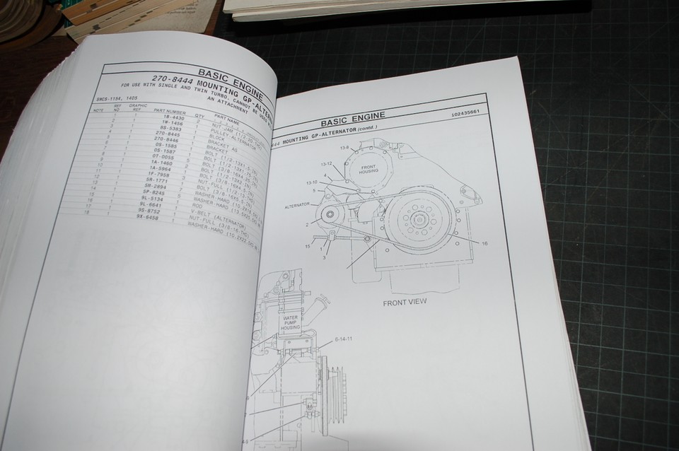 CAT Caterpillar C18 Industrial Diesel Engine Parts Manual Book spare ...