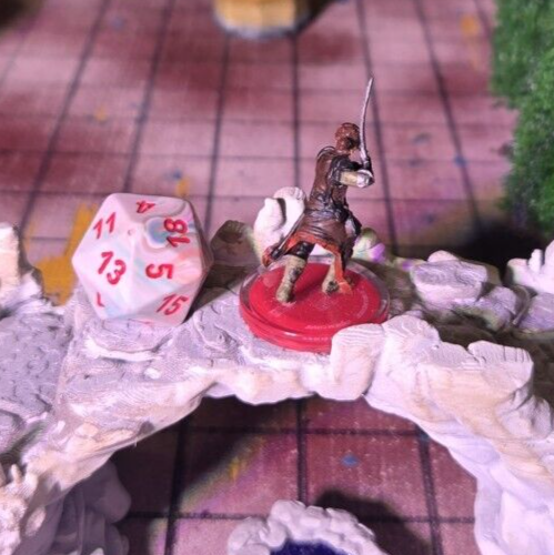 Dungeons And Dragons DnD Pathfinder Human Female Fighter Color Plastic ...