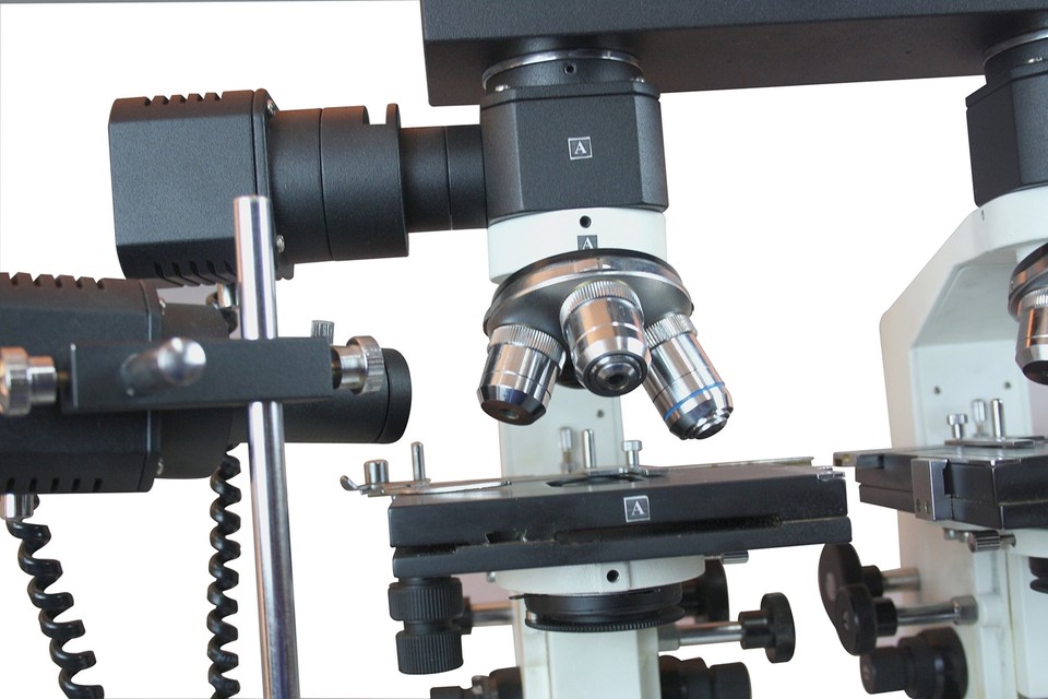 Side-by-Side Comparison Microscope — Teaching, Forensics, Metallurgy ...