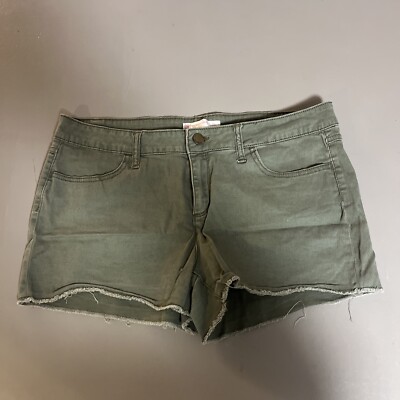 Nobo Shorts Juniors 17 High Rise Cut Off Jeans Distressed Medium Wash ...