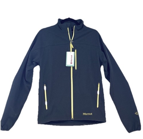MARMOT Tempo Gray & Yellow Softshell Jacket Mens S **NEW** | eBay