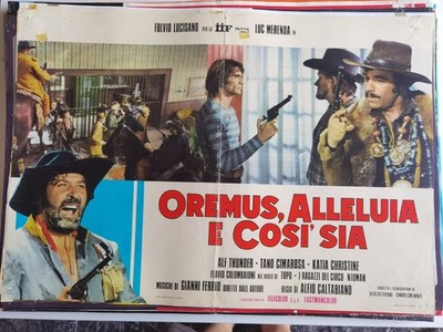OREMUS, ALLELUIA E COSI SIA - FOTOBUSTA CINEMA cm 47 x 69 - 2 | eBay