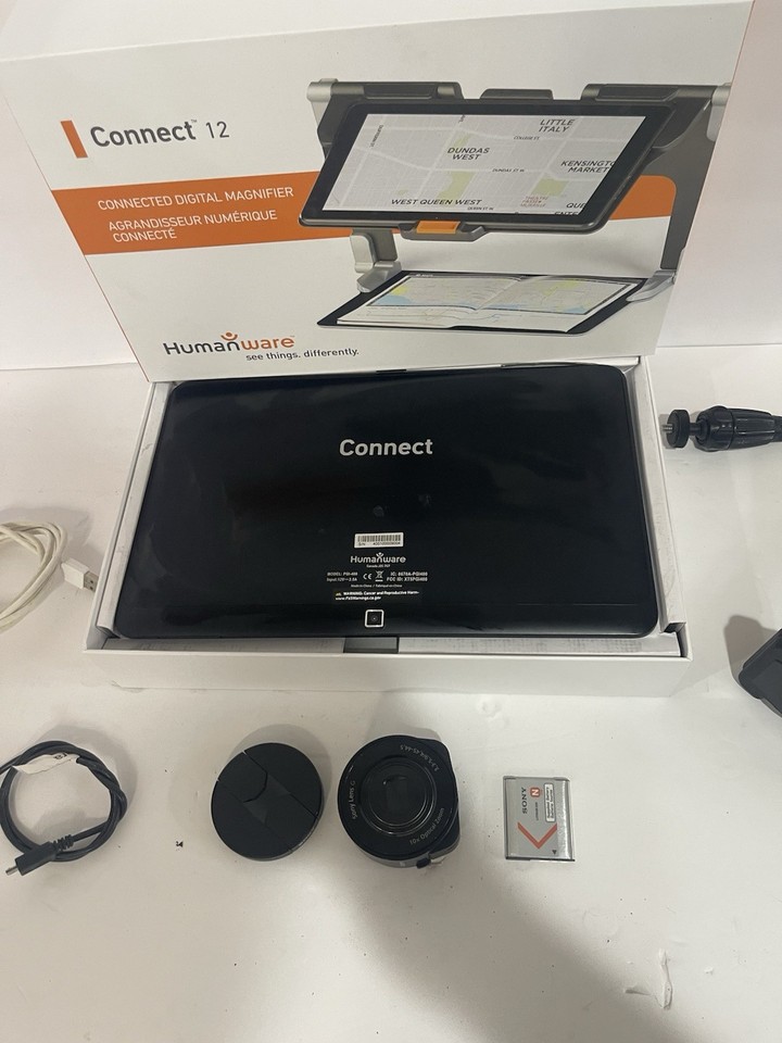 Humanware Connect 12 Portable Digital Video Magnifier Visually Impaired ...