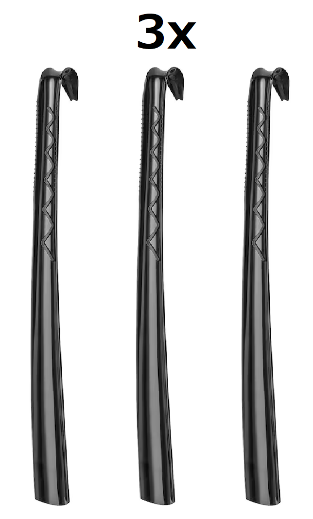 IKEA OMSORG Plastic Shoehorn Long Handled Shoe remover Mobility Black ...