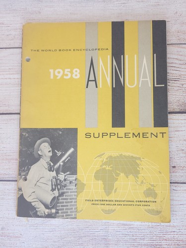 The World Book Encyclopedia 1958 ANNUAL Supplement Softcover VG | eBay