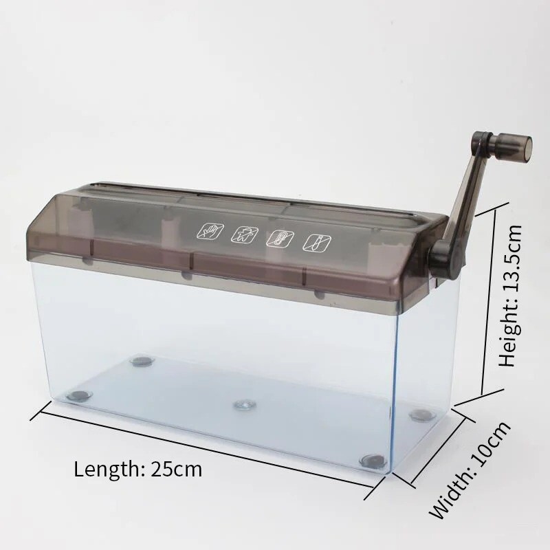 Manual Shredder A4 Mini Home Hand Crank Shredder Small Office Shredder ...