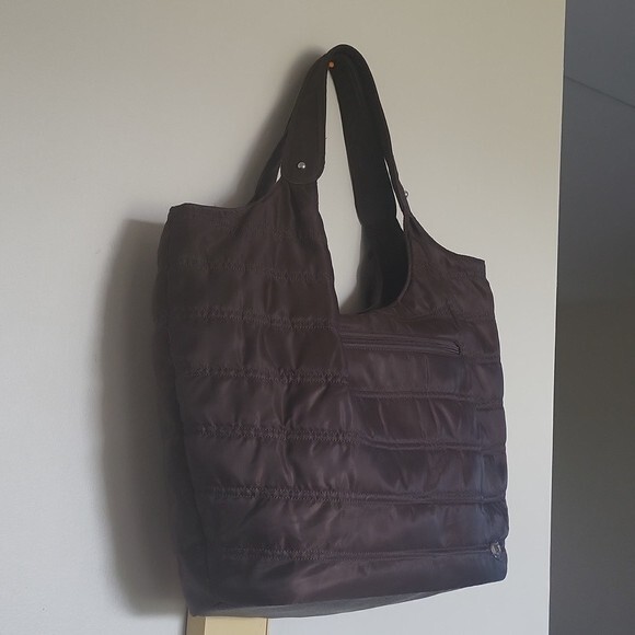 Lug Gondola Nylon Waterproof Shoulder /Tote Purse Bag Large chestnut ...