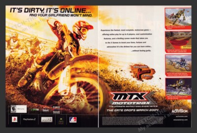 MTX Mototrax 2000s Video Game Print Advertisement (2 Pages) 2004 | eBay