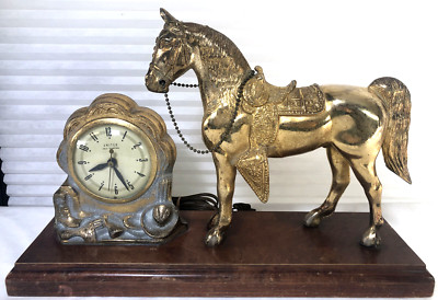 Vintage United No 315 Mantel horse Clock Made in the USA | eBay