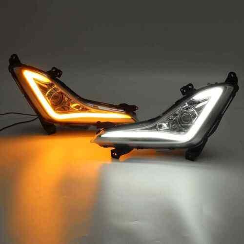 2X NEW For Hyundai Elantra 2014-16 LED Front DRL Daytime Running Light ...
